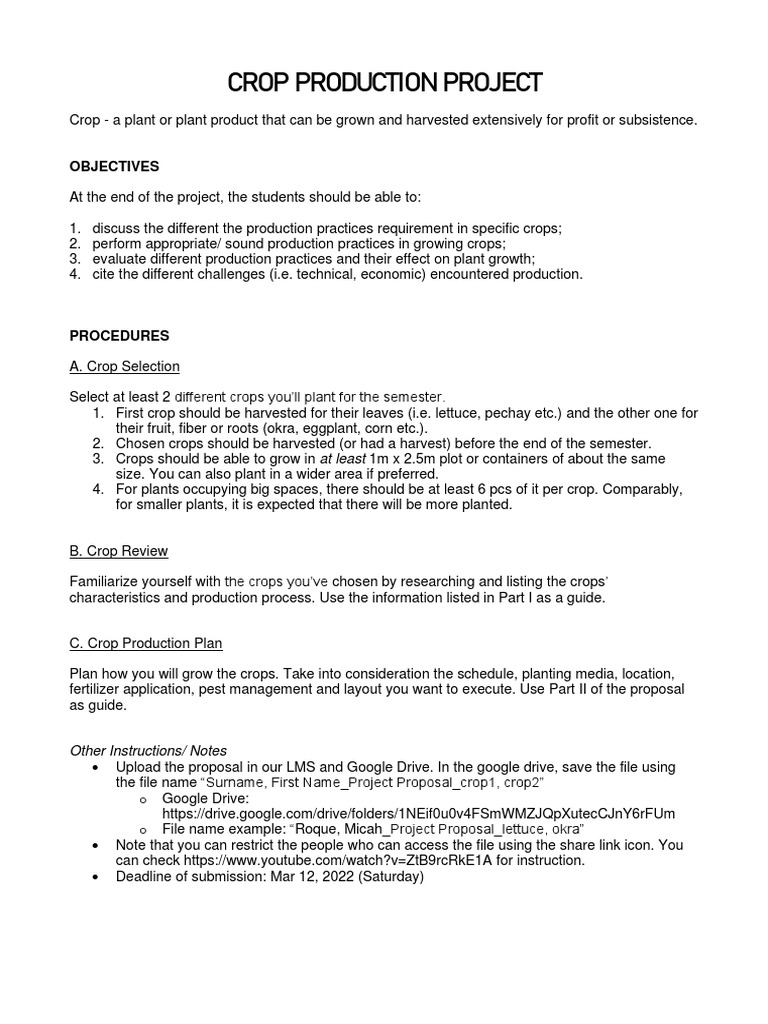 Project Proposal - Mustard Greens, Ladies Finger | PDF | Pest (Organism ...