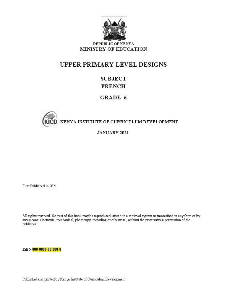 Grade 6 French Curriculum Design | PDF | Curriculum | Learning
