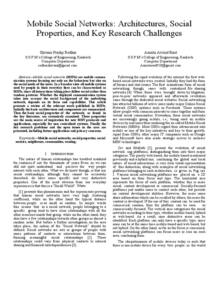 MSN Paper | PDF | Computer Network | Routing