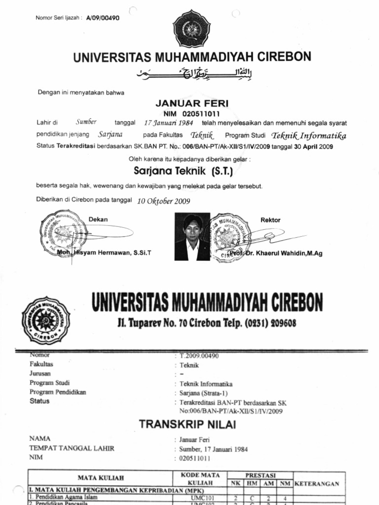 Universitas Muhammadiyah: Cirebon | PDF