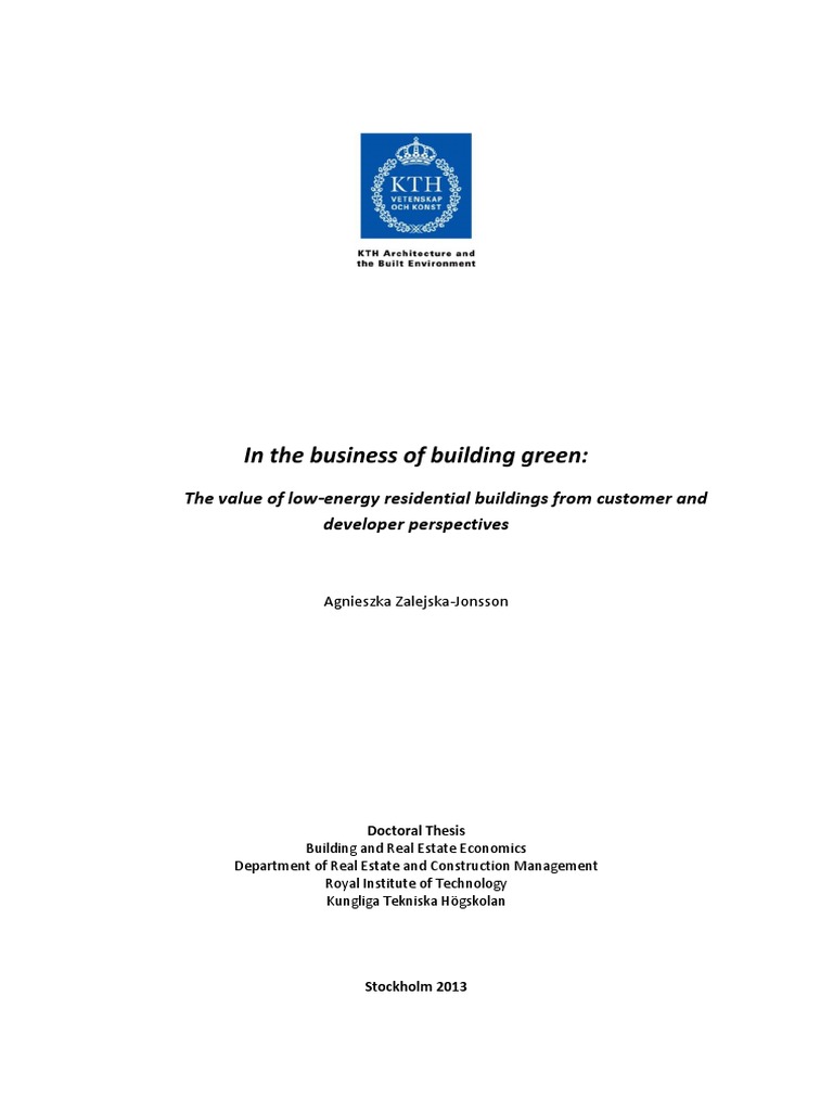 Green Building Contoh Tesis | PDF | Green Building | Sustainability