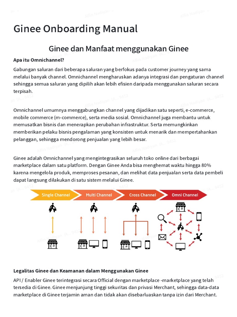 Panduan Onboarding Ginee untuk Merchant | PDF