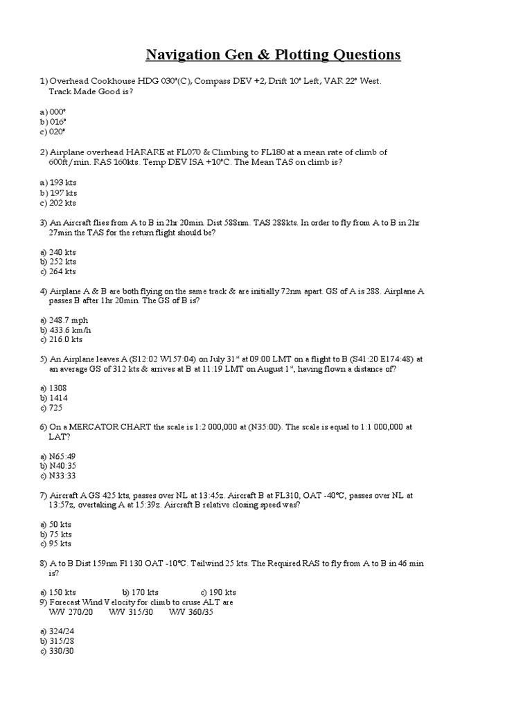 Nav Questions & Answers 2 | Download Free PDF | Transport | Aeronautics