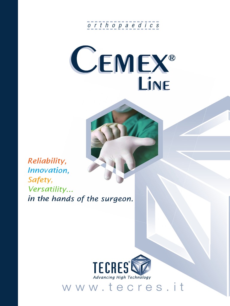 Tecres, Bone Cement, Tecres Cemex | PDF | Polymerization | Materials