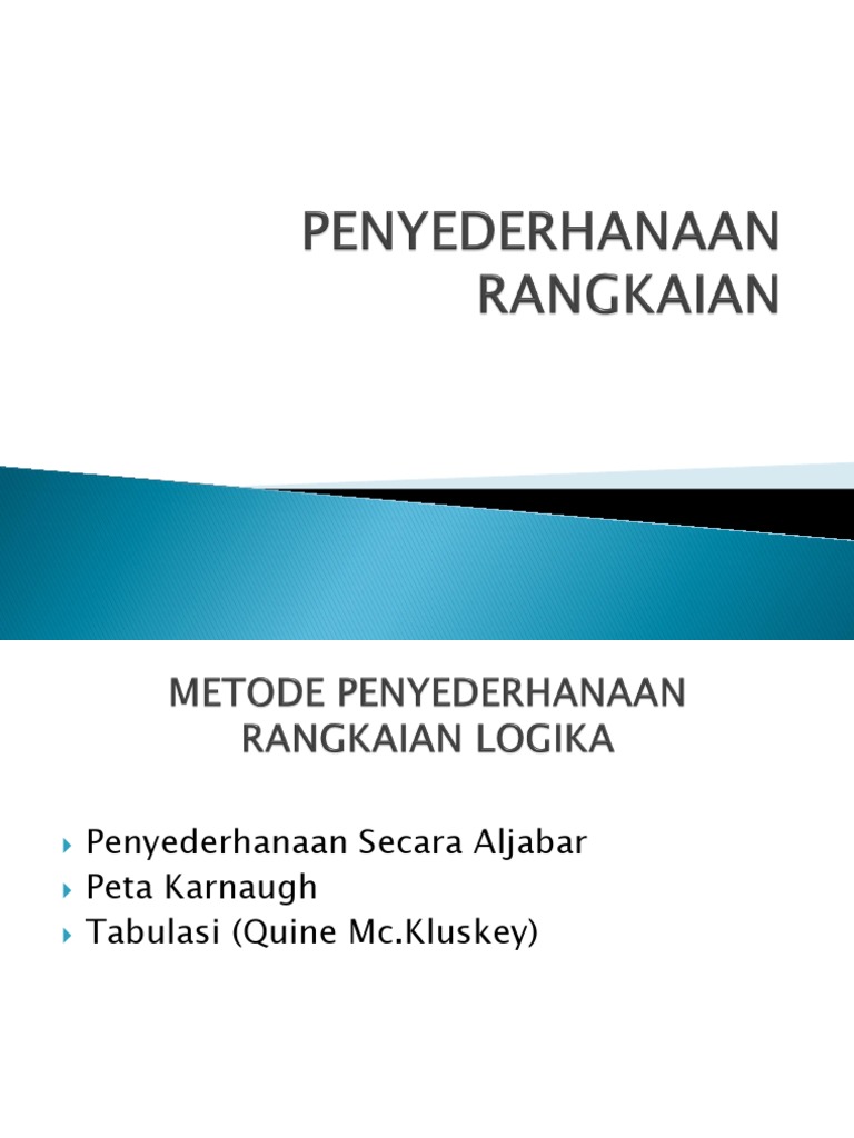 PWW - 04 - Penyederhanaan - Rangkaian - Rev | PDF