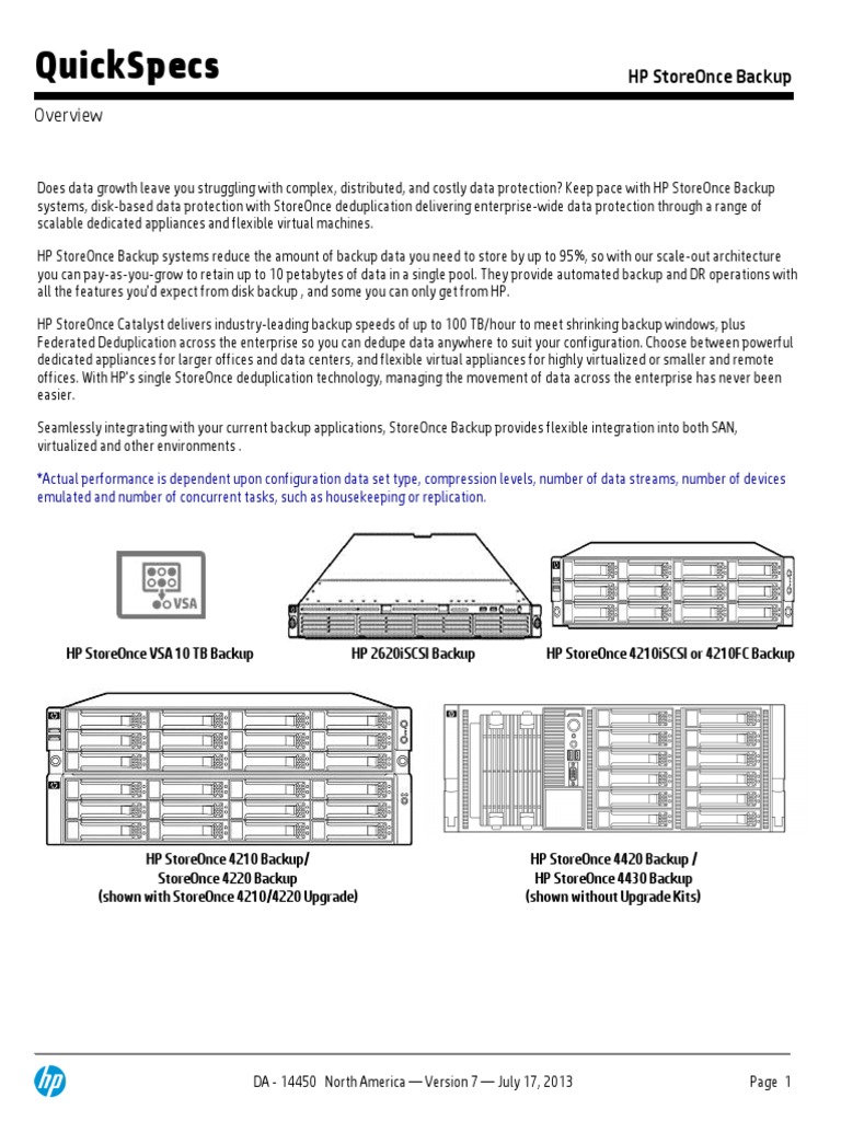 HP StoreOnce | PDF | Backup | Replication (Computing)