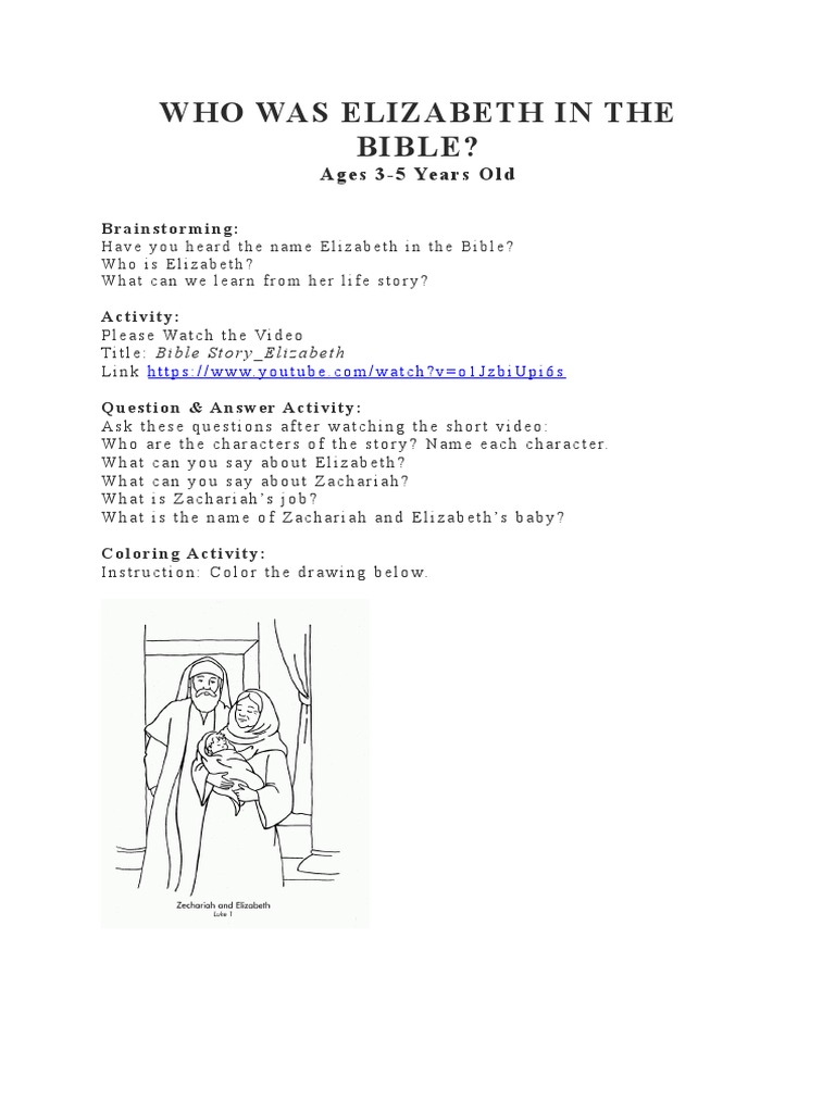 Elizabeth in the Bible: Key Insights | PDF | Religion & Spirituality