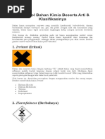 Simbol Bahaya Di Laboratorium | PDF