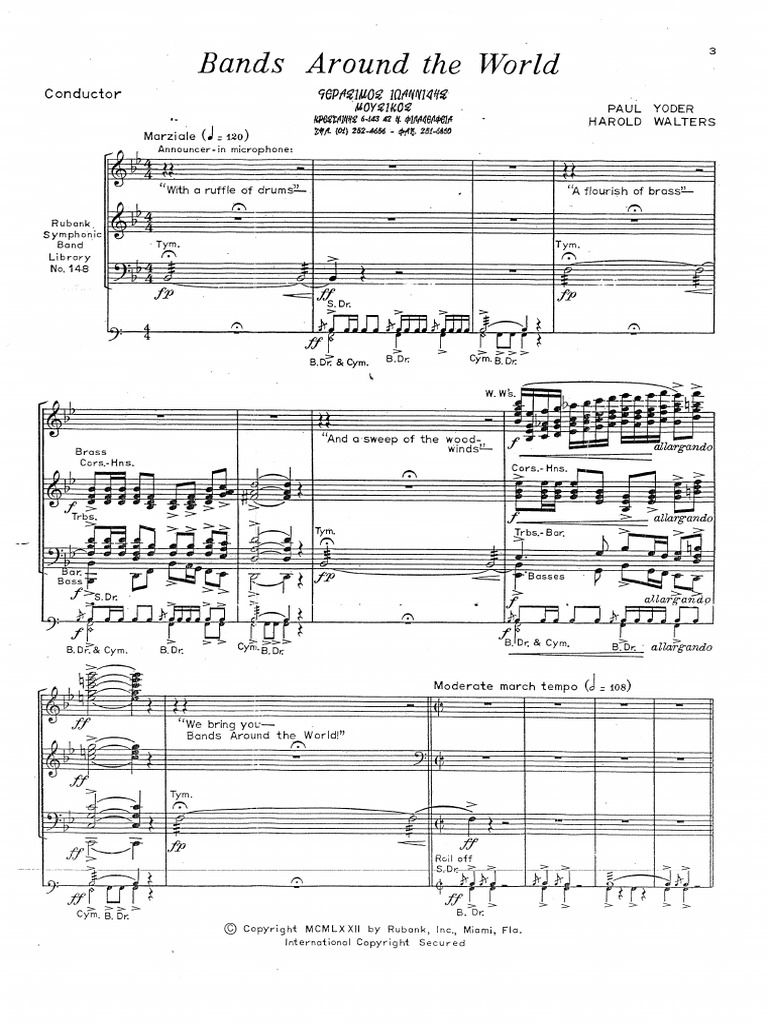 Bands Around The World - Score | PDF