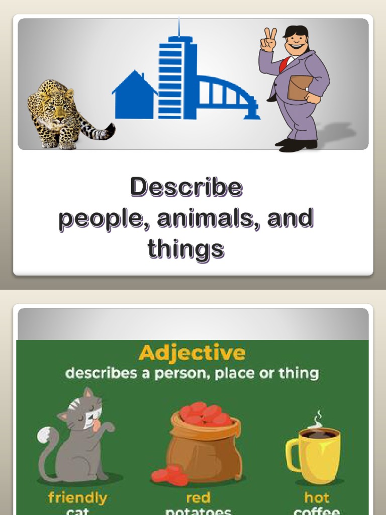 Describe People, Animals, and Things | PDF