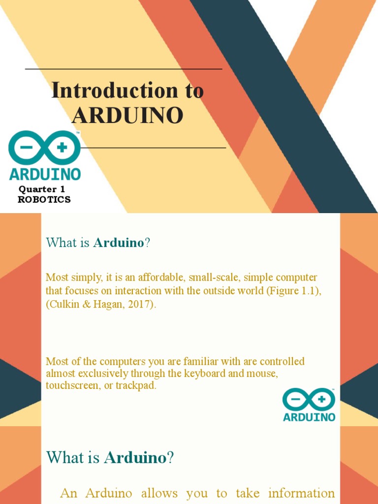 Introduction To Arduino - First Quarter - Sy 2021-2022 | PDF | Arduino | Analogue Electronics