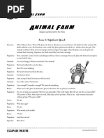Animal Farm Short Play Script | PDF