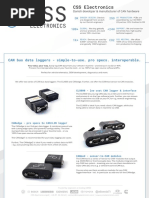 CAN Bus Data Loggers & Modules | PDF | Usb | Wi Fi