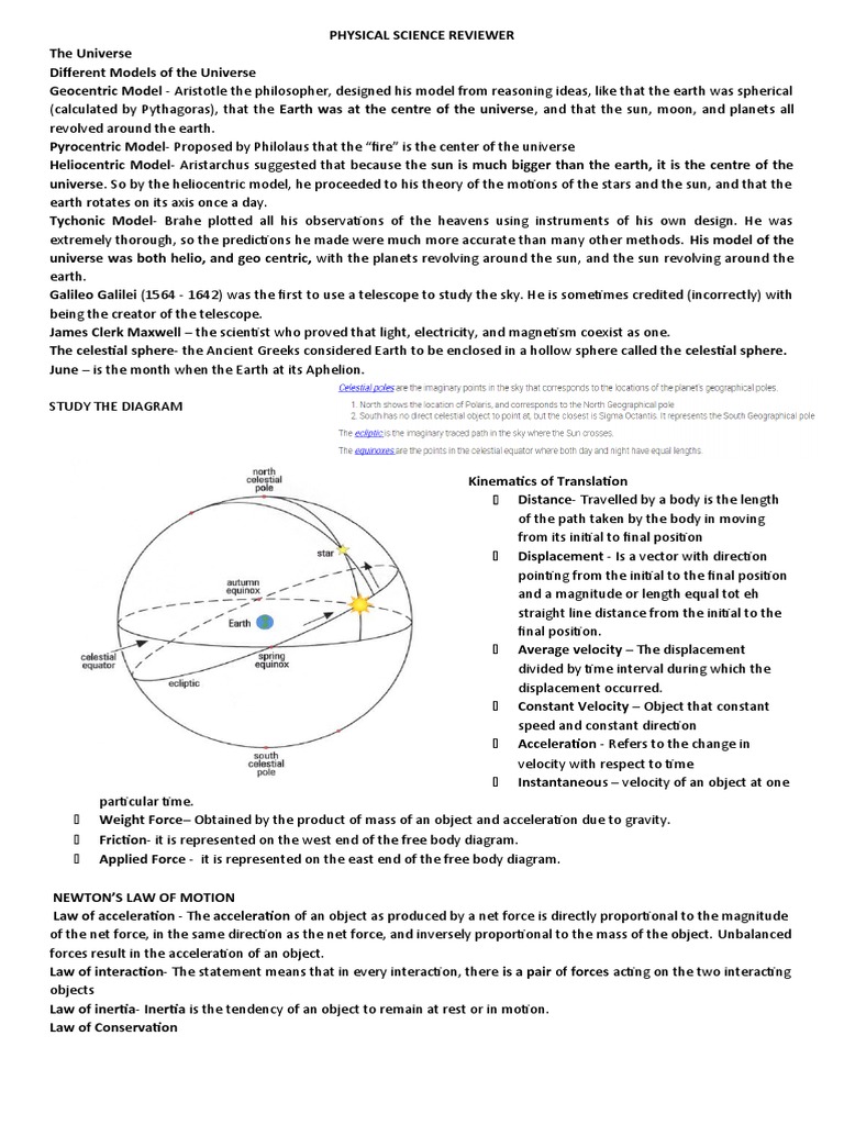 Physical Science Reviewer | PDF | Force | Waves