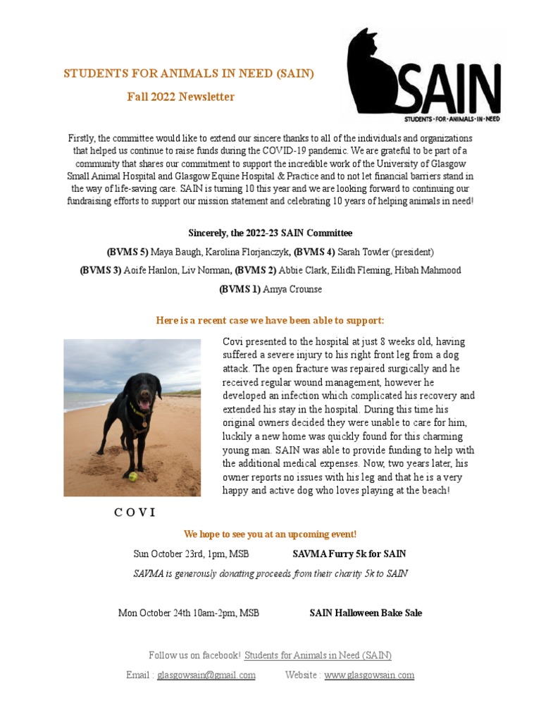 2022 Fall Newsletter 1 | PDF