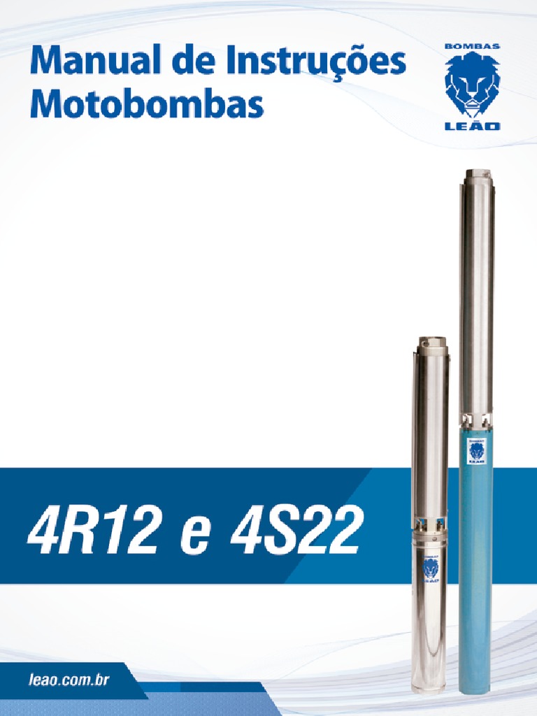 Leão - Manual - 4r12-4r22 - 01-2016 Completo | PDF | Bomba | Motores