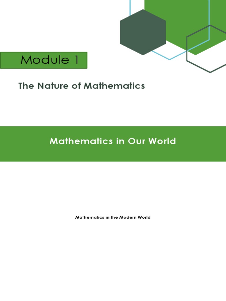 MMW Module 1 | Download Free PDF | Mathematics | Numbers