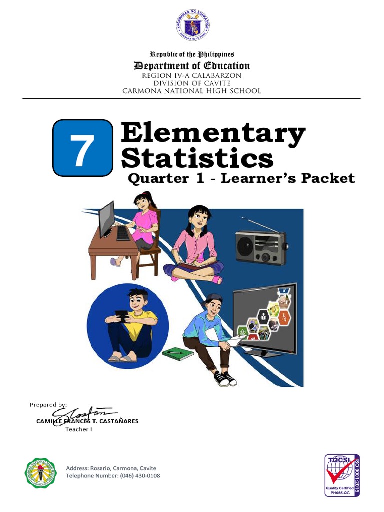 Elementary Satistics Learning Packet | PDF | Statistics | Sampling ...