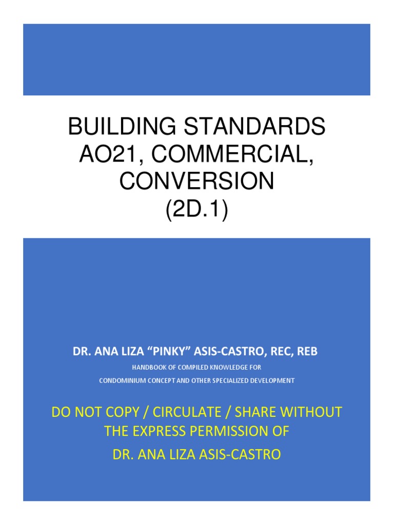 Handbook (W) - (5.1) (Module 2d.1) Design standard AO21, Commercial ...