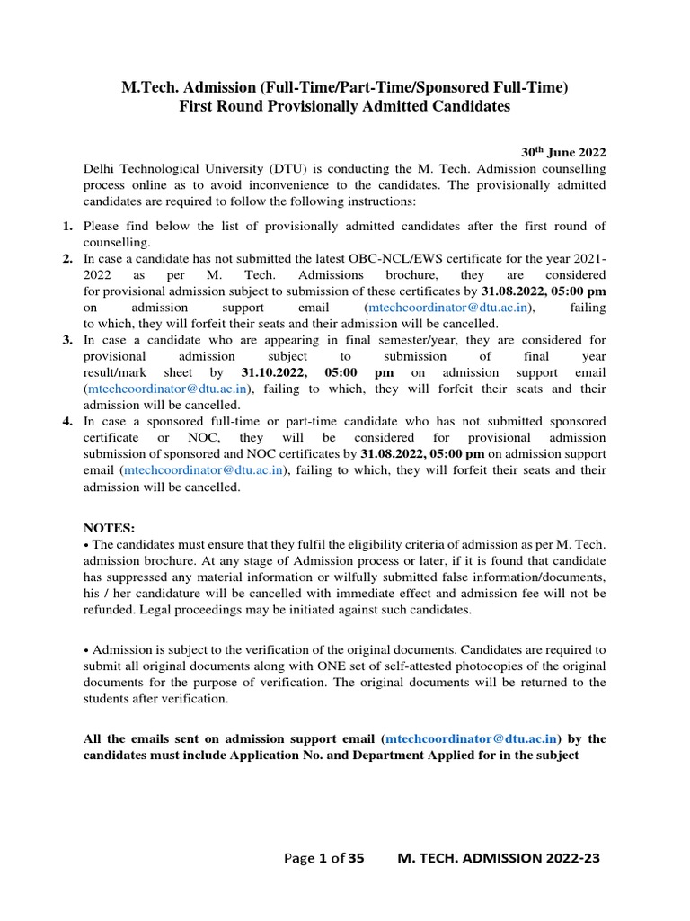 Mtech First | Download Free PDF | Engineering | Qualifications Mtech First | Download Free PDF | Engineering | Qualifications