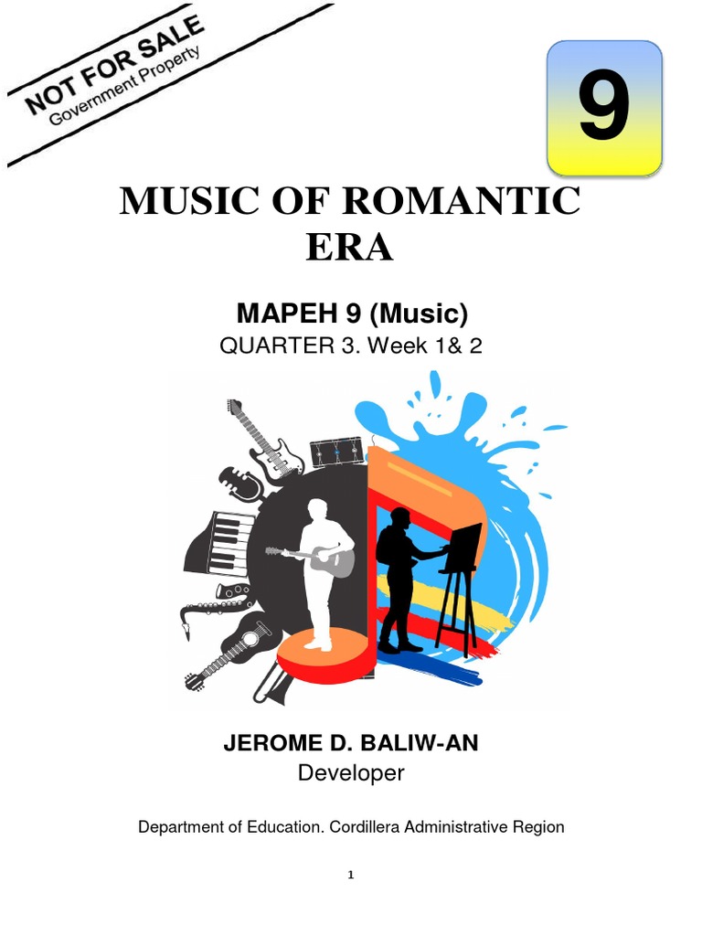 MUSIC 9 Quarter 3 Module 1 2 | PDF | Franz Liszt | Frédéric Chopin