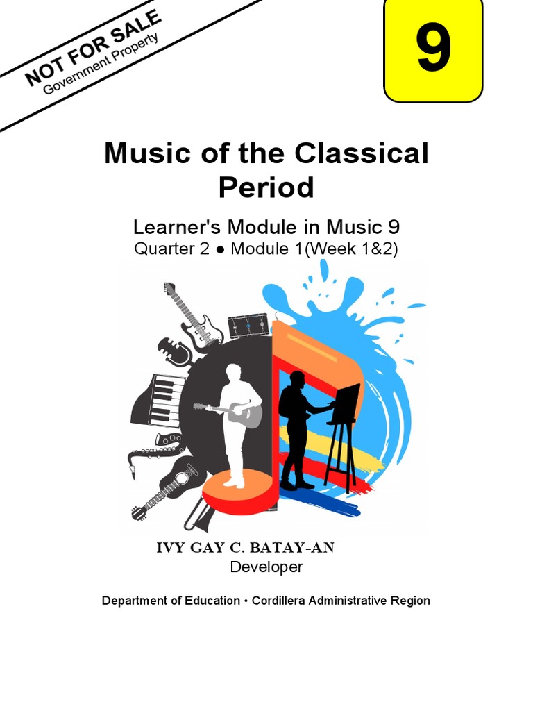 MAPEH9Quarter 2module 1 MUSIC | PDF | Classical Period (Music) | Concerto
