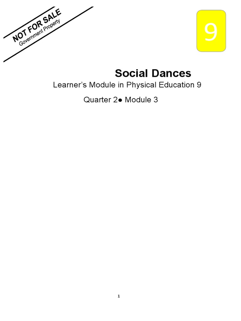 Pe Grade 9 Quarter 2 | PDF | Ballroom Dance | Dances