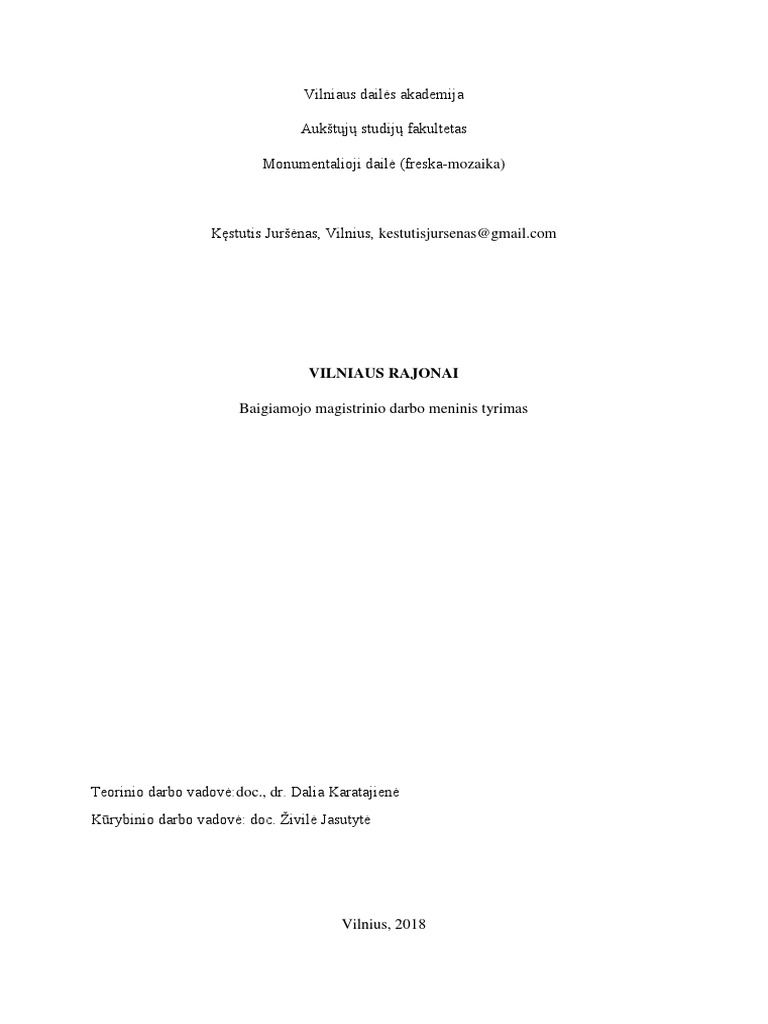 Vilniaus Rajonai | PDF