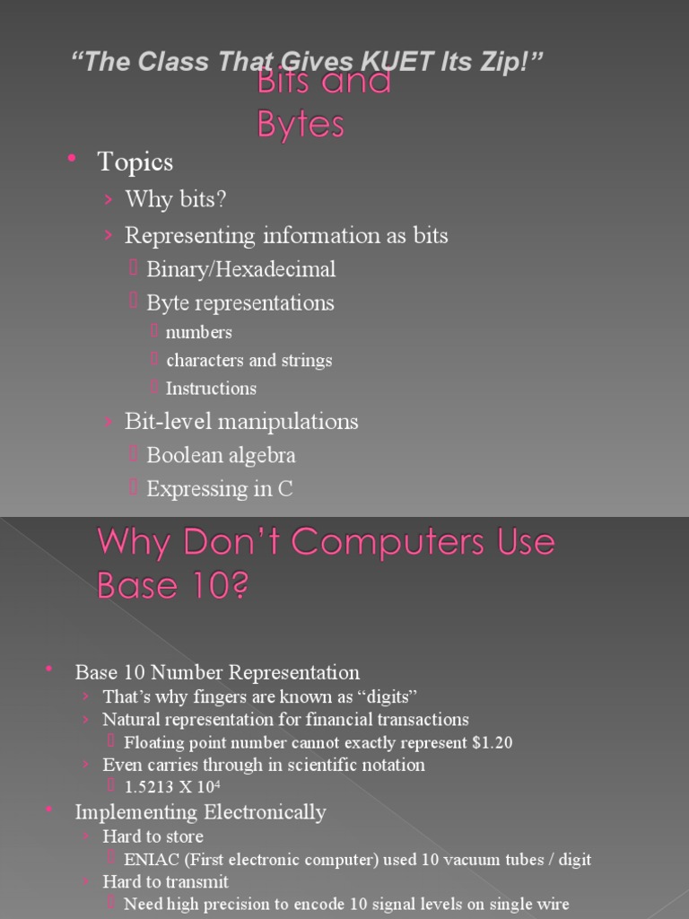 Bits And Bytes Download Free Pdf Pointer Computer Programming Integer Computer Science 