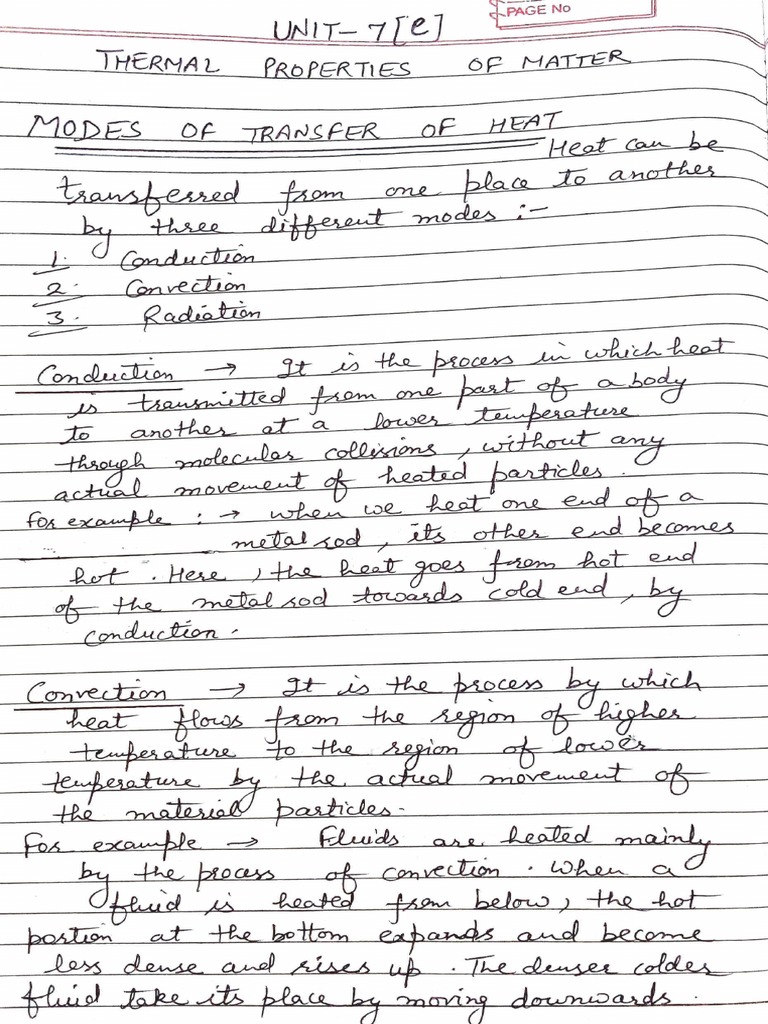 Modes of Transfer of Heat | PDF