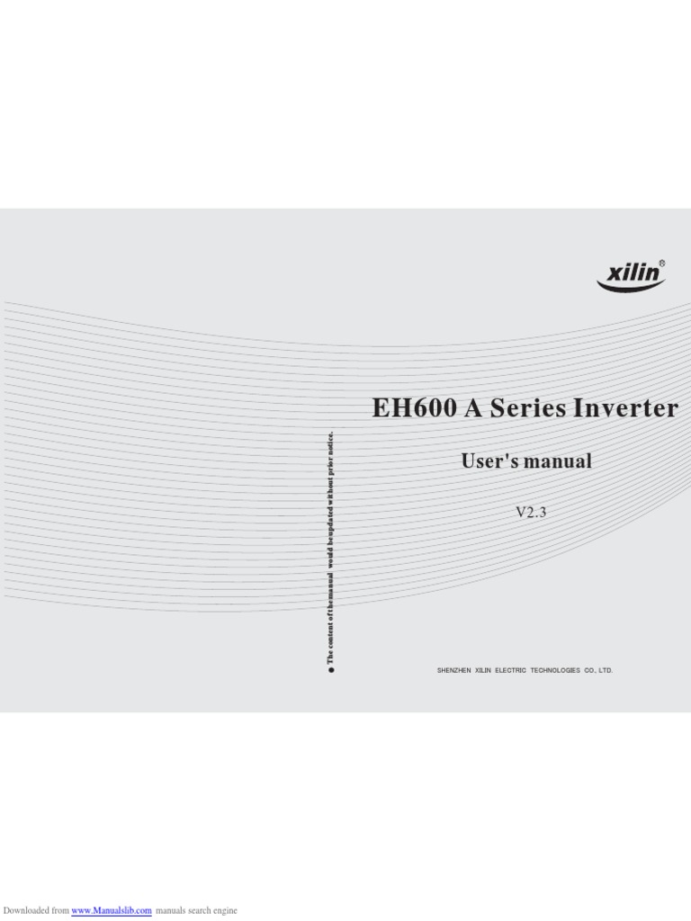 Eh600 A Series 2 | Download Free PDF | Power Inverter | Capacitor