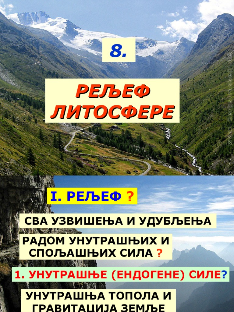 8 Reljef Litosfere | PDF