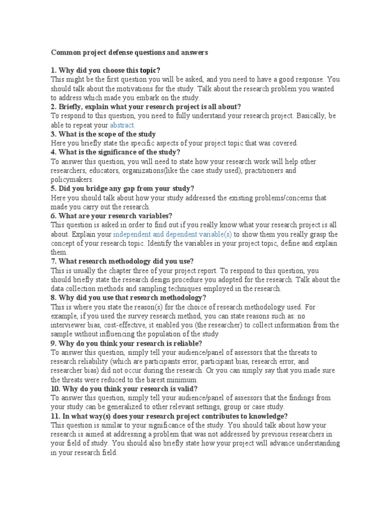 Common Project Defense Questions and Answers | PDF | Sampling (Statistics) | Computer Programming