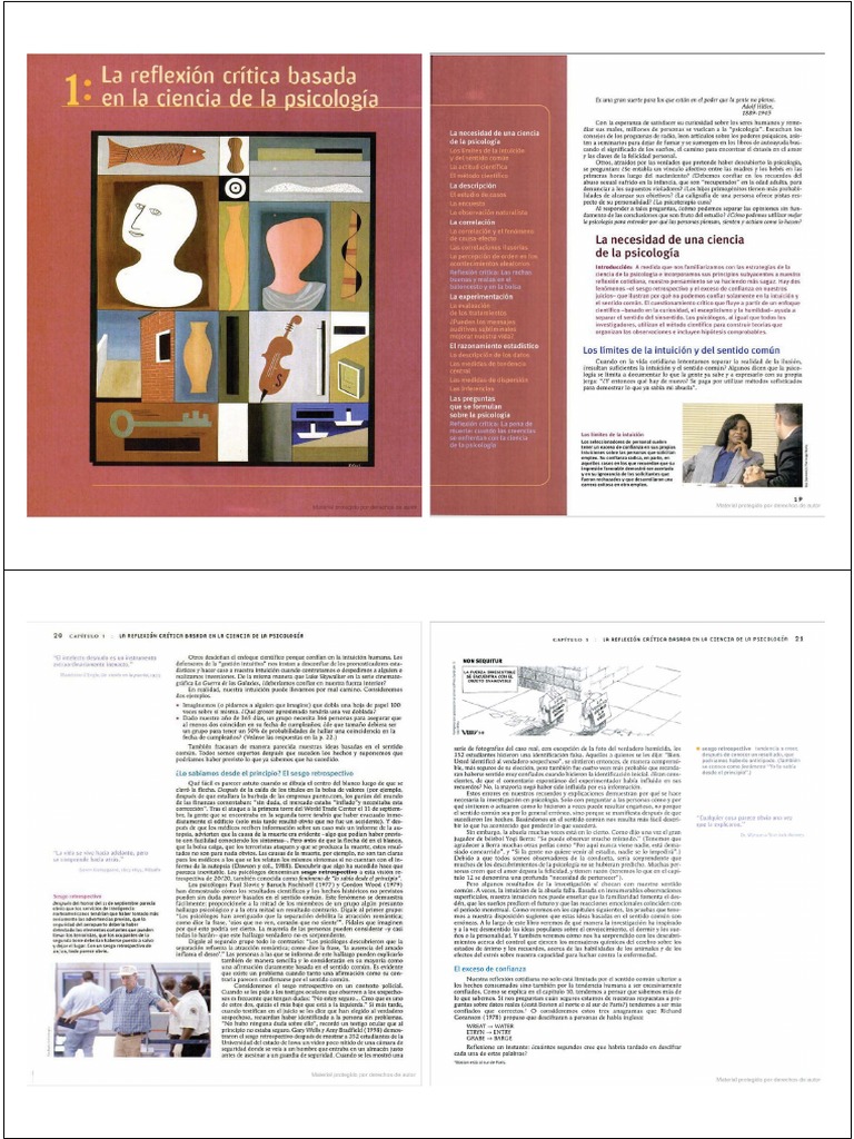 Myers. La Reflexion Critica Basada en La Ciencia Psicologica | PDF