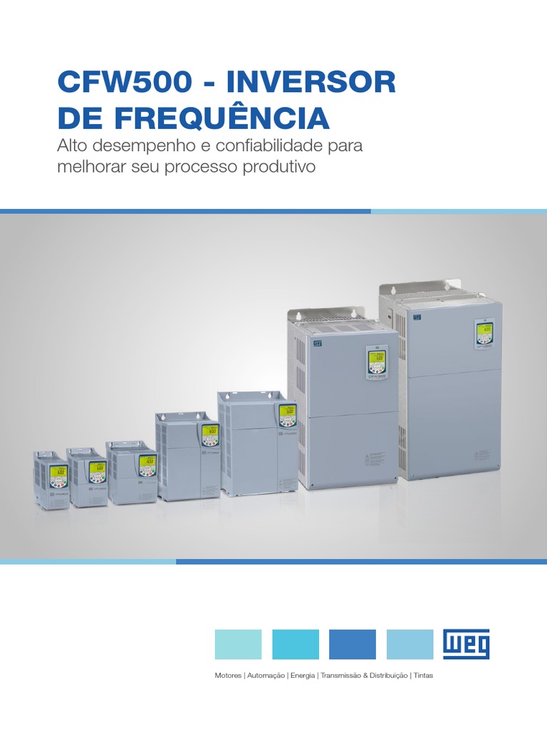 Weg Cfw500 PT | PDF | Controlador lógico programável | Motores