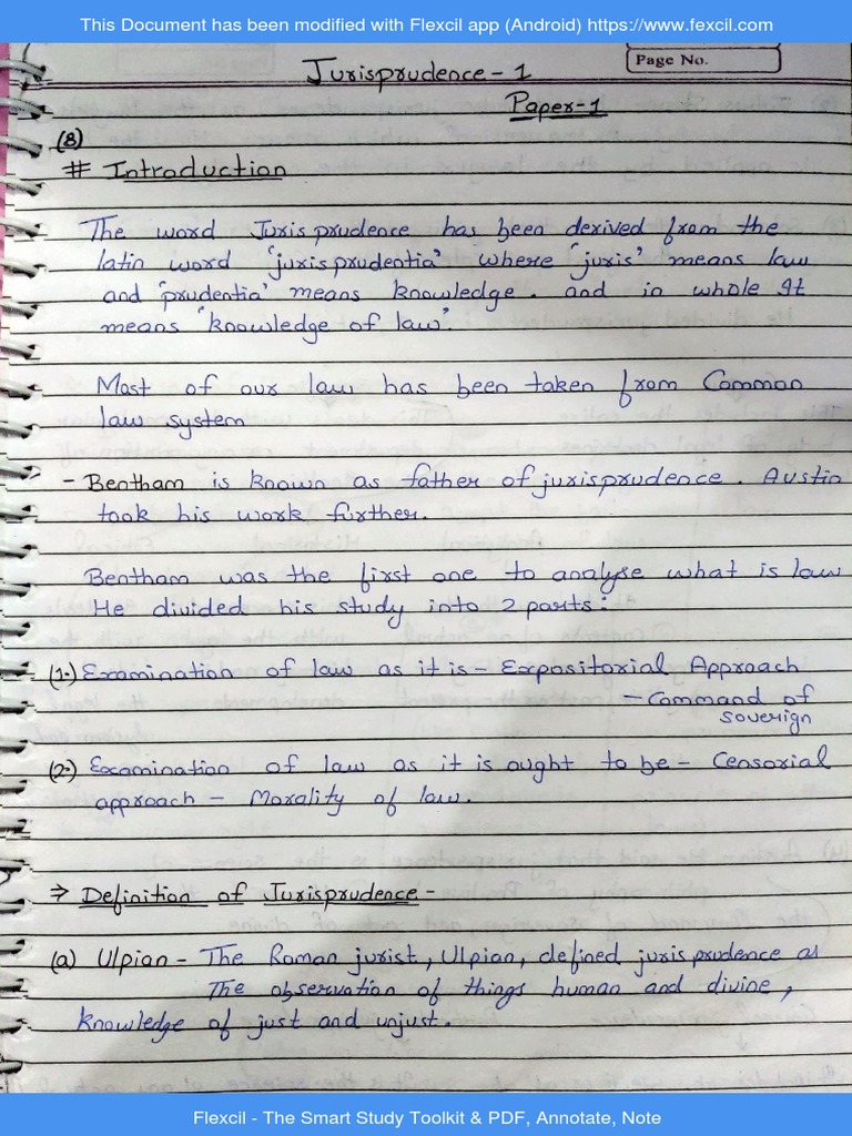 Unit 1 Jurisprudence | PDF