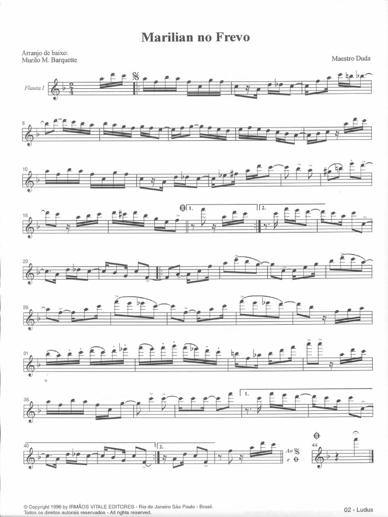 Marilian No Frevo Quarteto de Flautas | PDF
