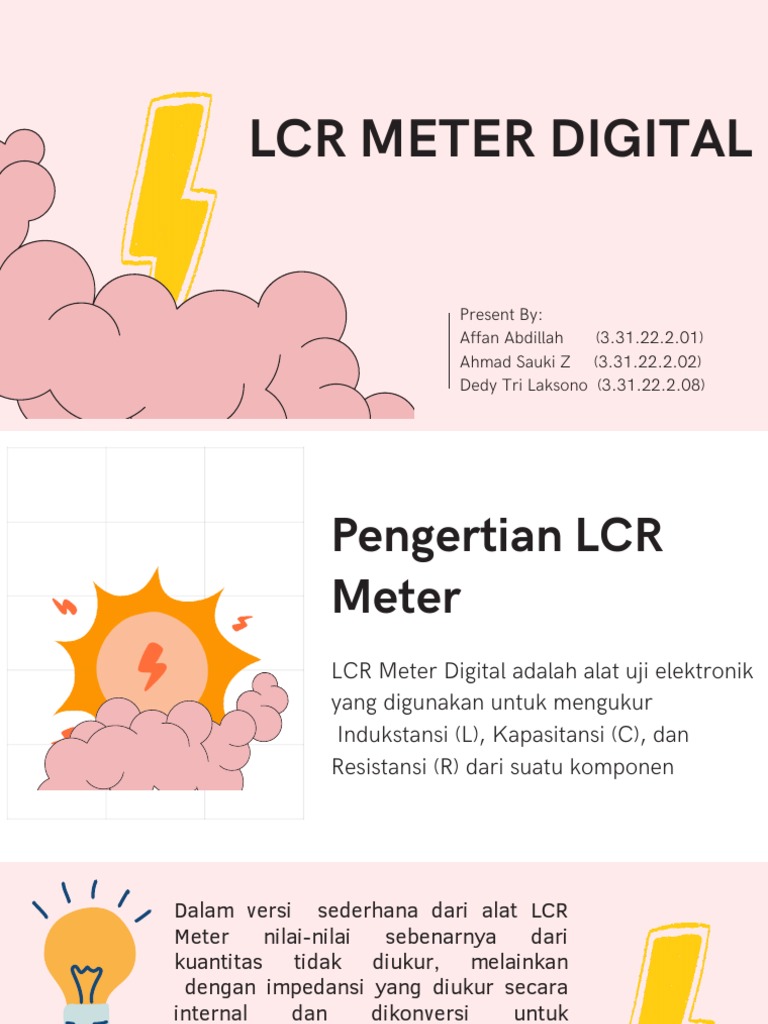 Presentasi LCR Meter | PDF | Sains & Matematika | Teknologi & Rekayasa