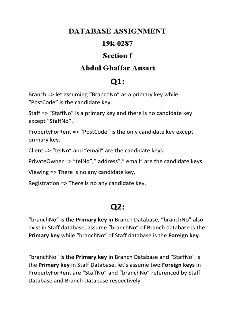 Database Assignment Pdf Computers 5928