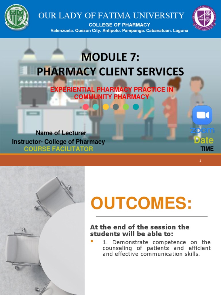 CMPI - Module 7 - PHARMACY CLIENT SERVICES) | Download Free PDF | Pharmacy | Pharmacovigilance