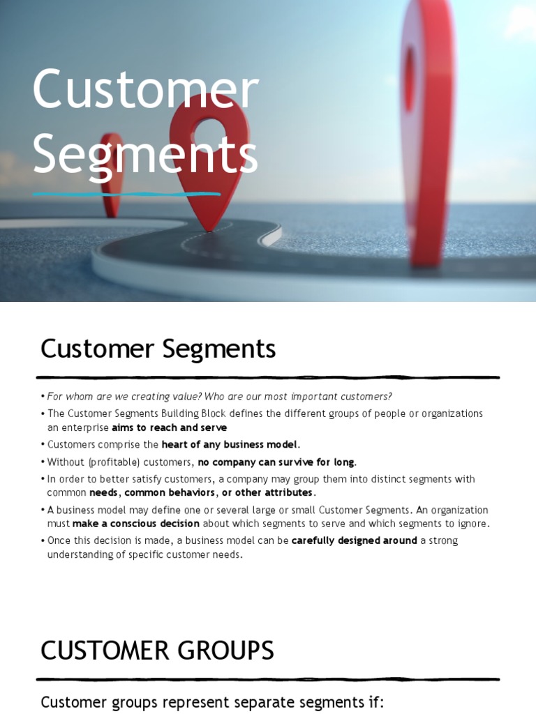 Customer Segments Ver.2.0 | PDF | Market Segmentation | Business Model