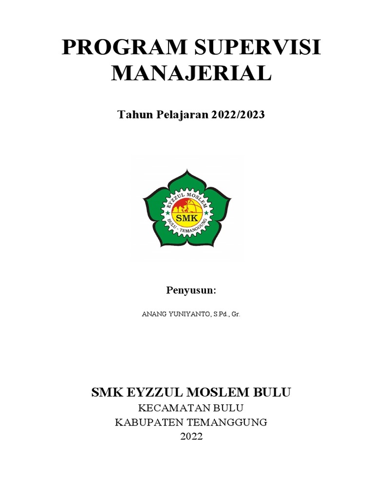 Program Supervisi Manajerial | PDF | Karier & Perkembangan