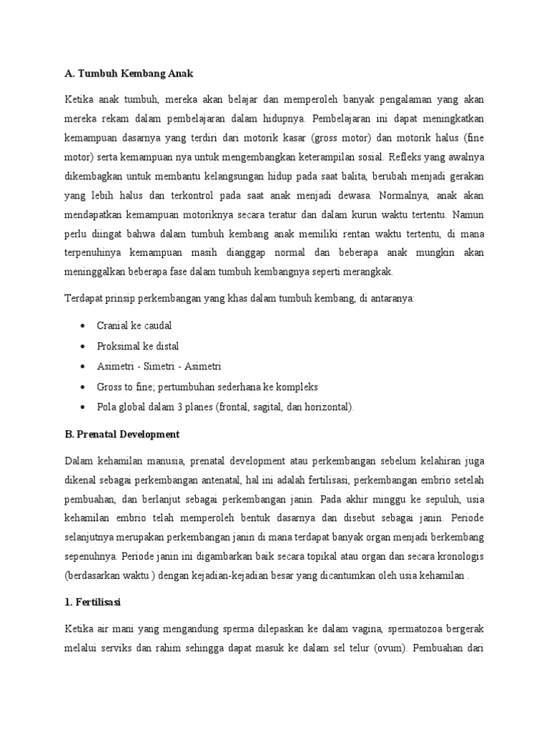 Tumbuh Kembang Anak | PDF | Pengembangan Diri | Sains & Matematika