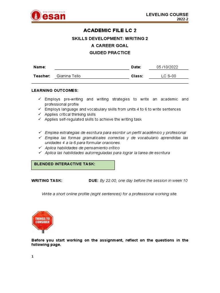 Af Lc 2 Blended Task 2022 2 Pdf Verb Cognitive Science