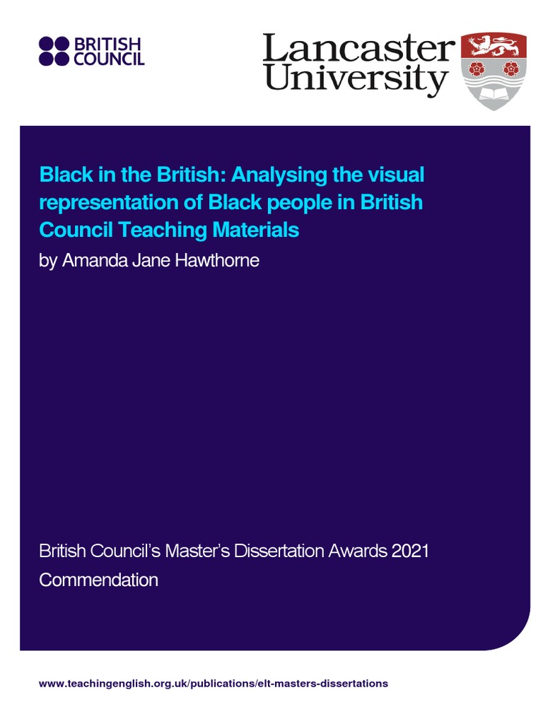 Black in The British Analysing The Visual Representation of Black ...