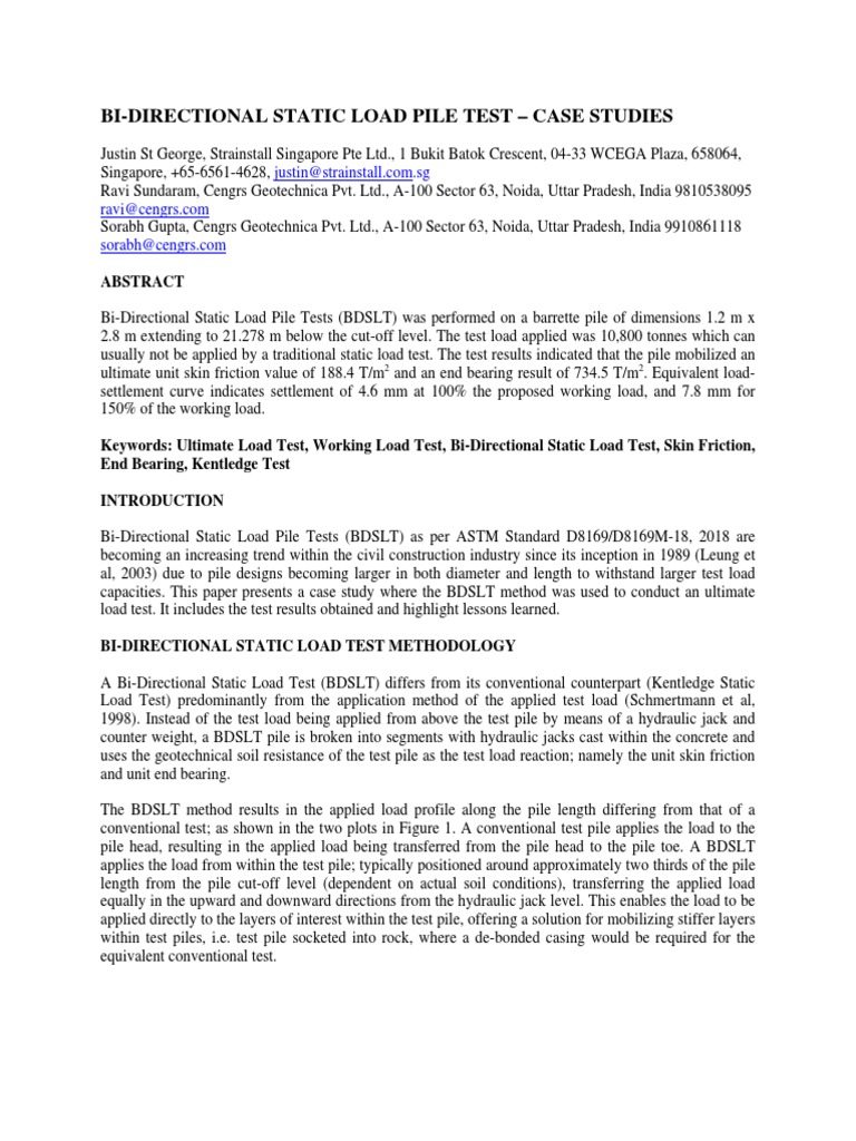 1546410495-66-Paper-DFI-18-Bidirectional Static Load Test | PDF | Deep ...
