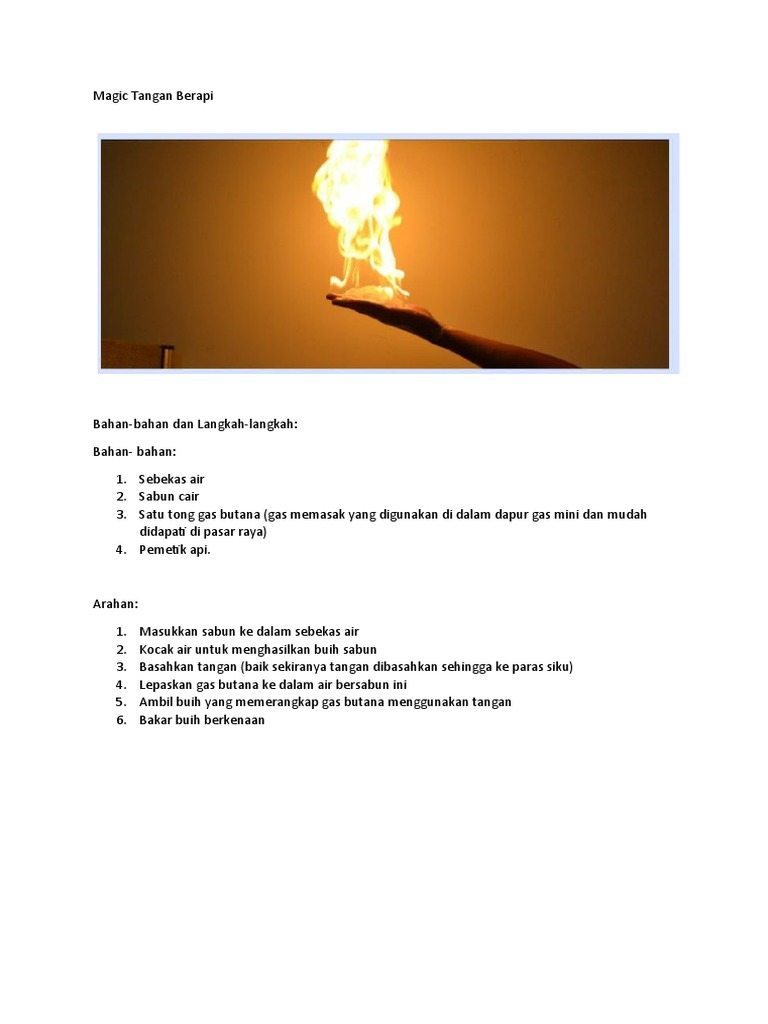 Magic Tangan Berapi | PDF