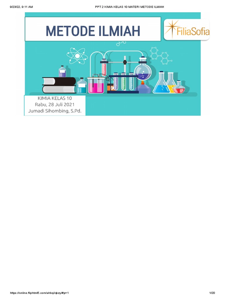 Kimia Kelas 10 PPT Metode Ilmiah | PDF