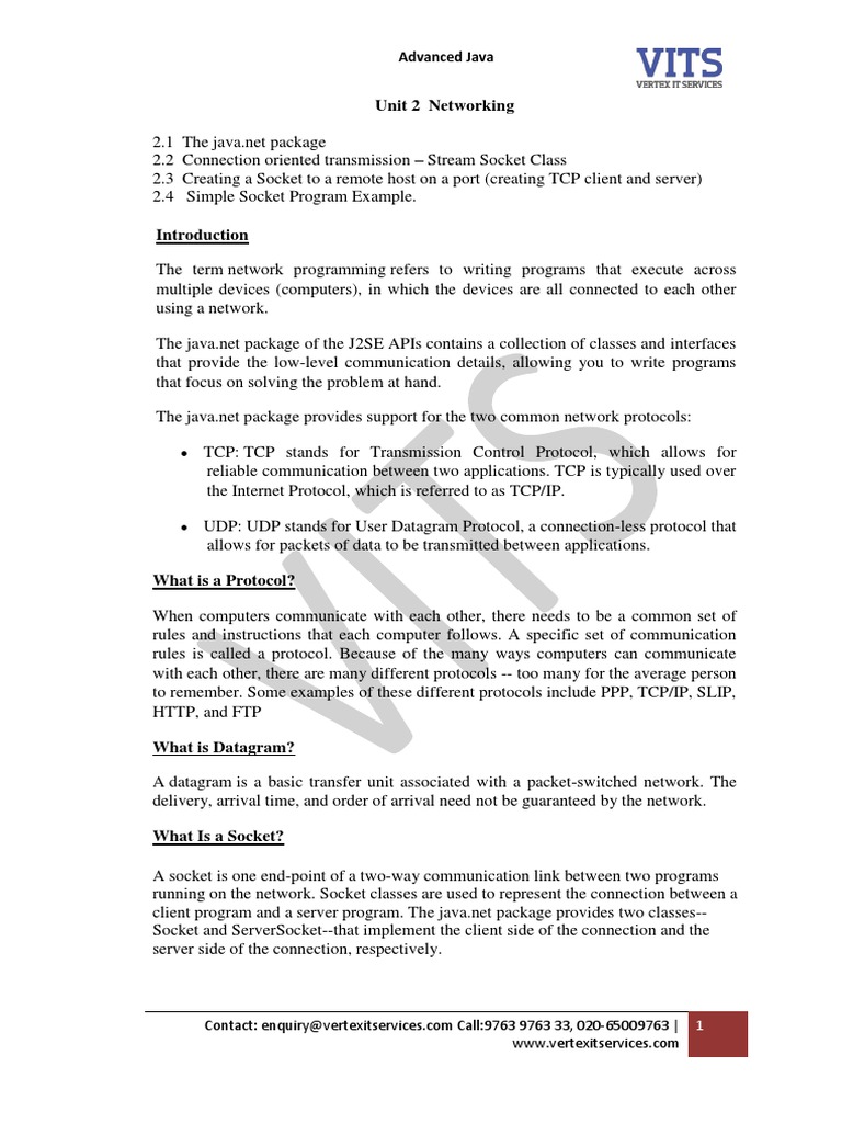 Networking Pdf Port Computer Networking Network Socket