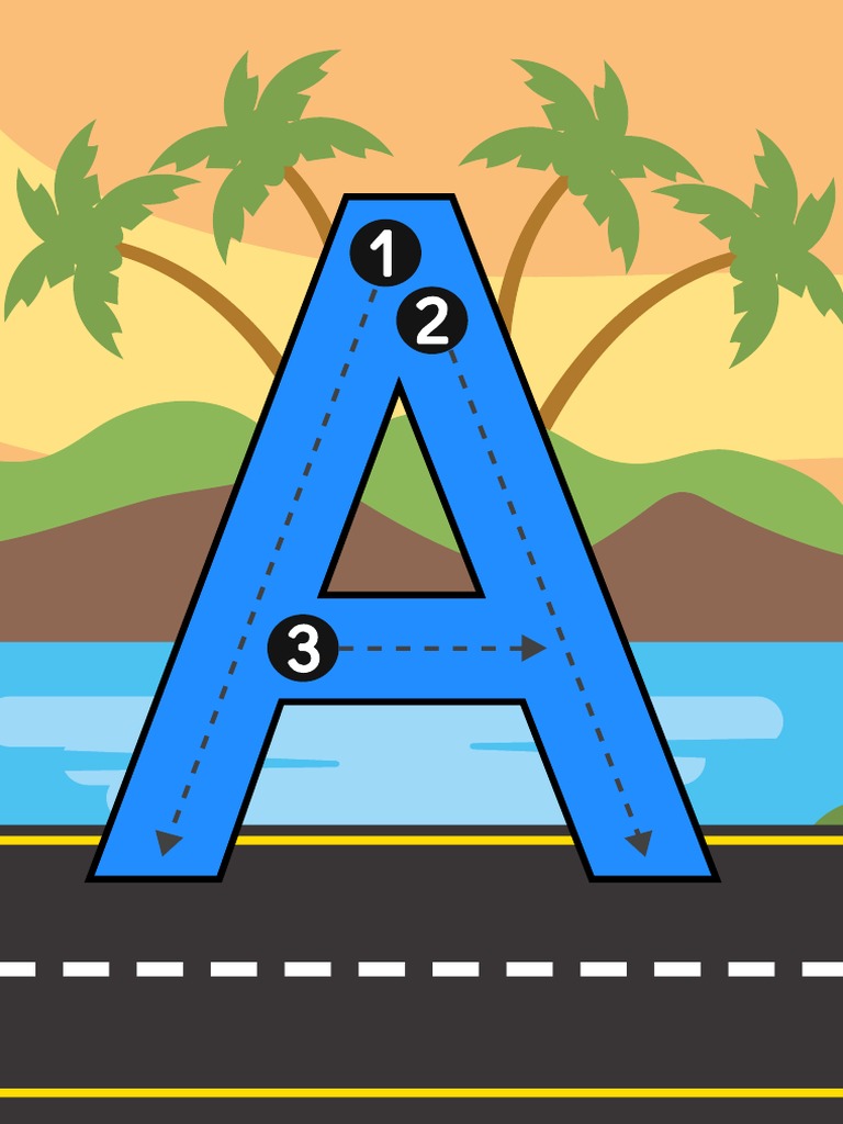 Alfabeto A A Z Azul | PDF